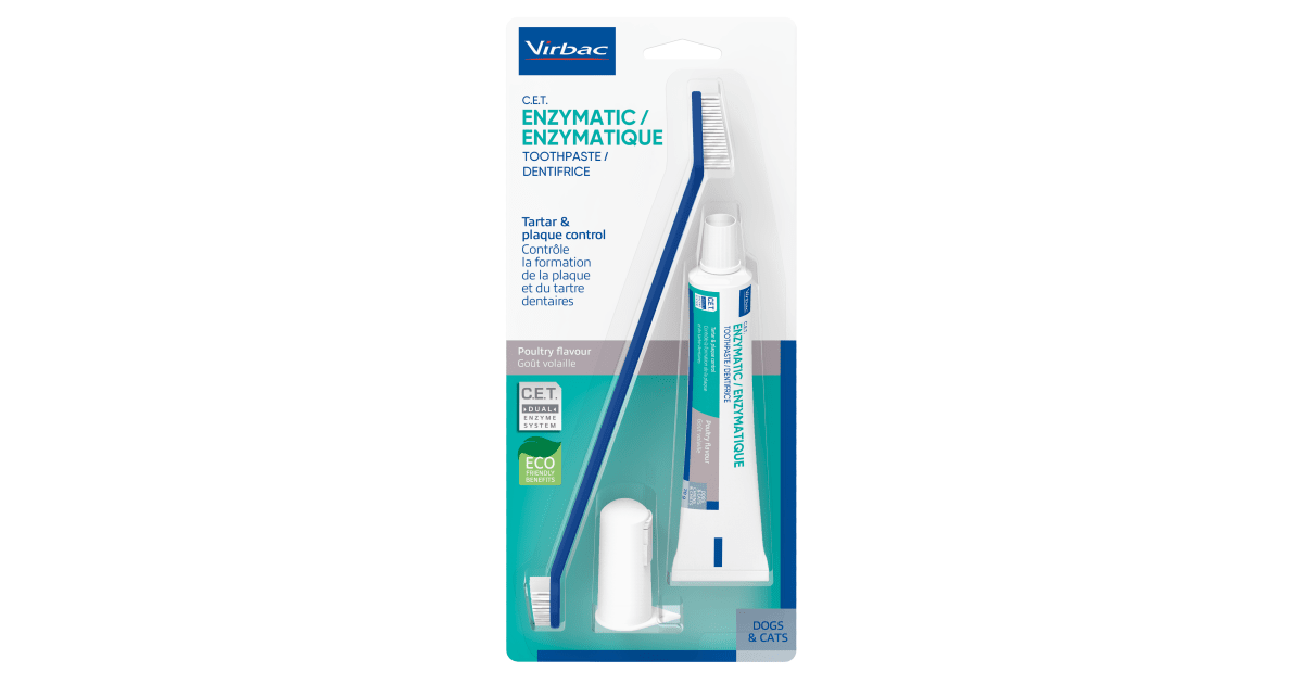 Oral Hygiene Kit – Toothbrush & Paste for Dogs & Cats - Virbac UK