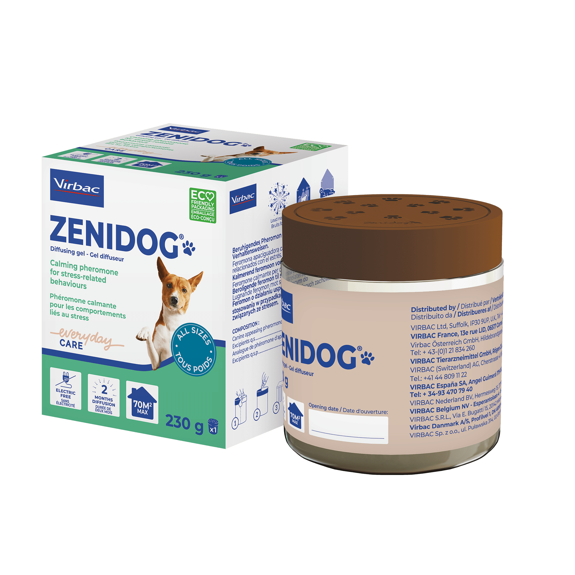 Zenidog Gel Diffuser with Calming Pheromones for Dogs - Virbac UK