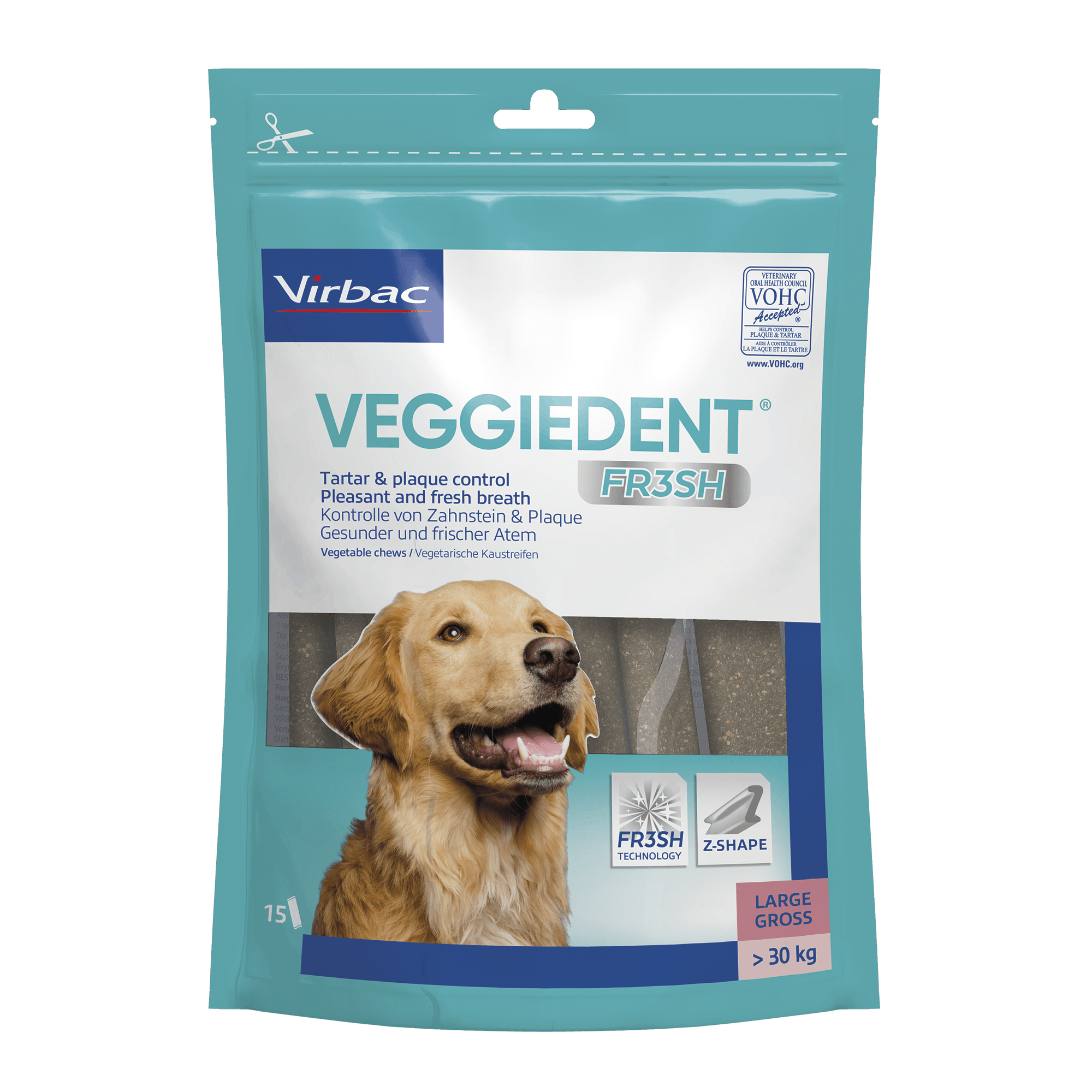 VEGGIEDENT® FR3SH™ Dental Chews For Dogs - Virbac UK