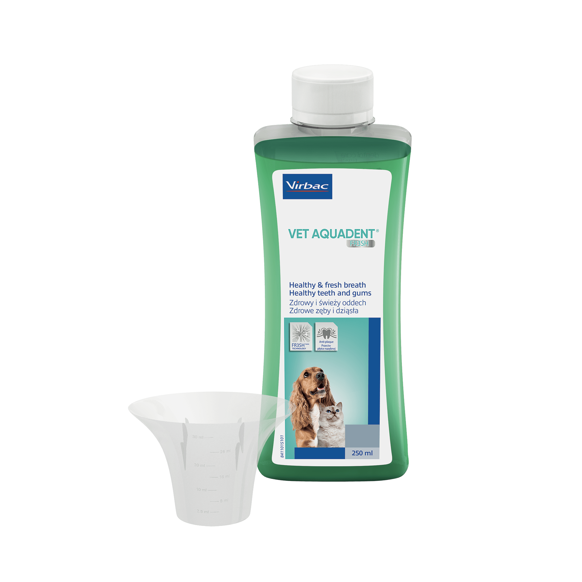 Vet Aquadent FR3SH™ – Water Additive for Dogs & Cats - Virbac UK