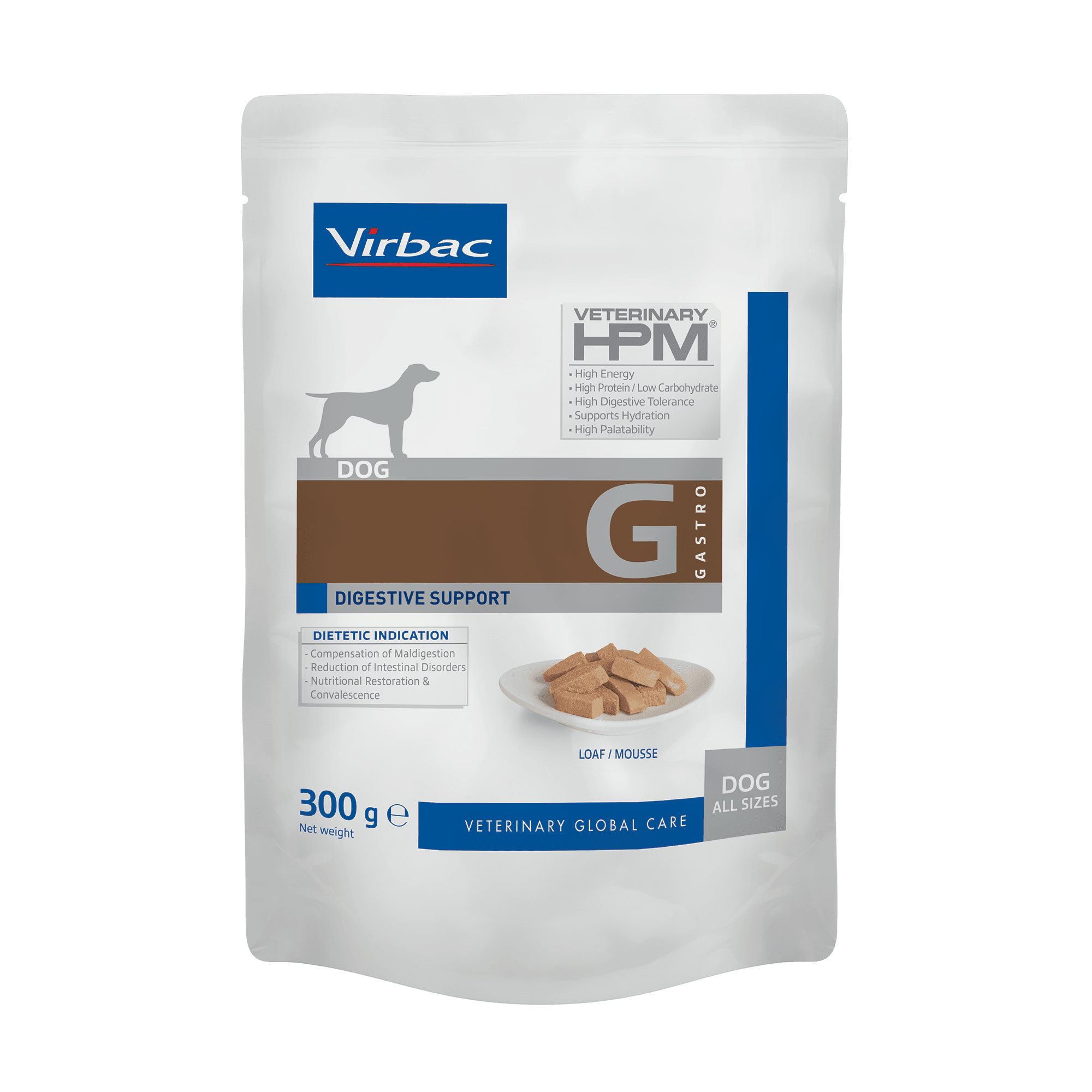 Digestive Support Dog Wet Food - For Sensitive Stomachs 9x300g - Virbac UK