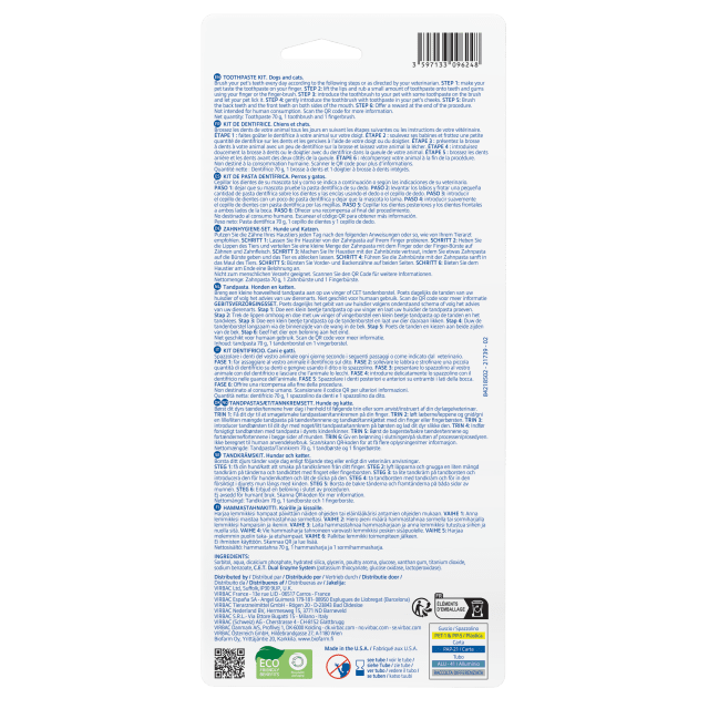 Oral Hygiene Kit – Toothbrush & Paste for Dogs & Cats - Virbac UK